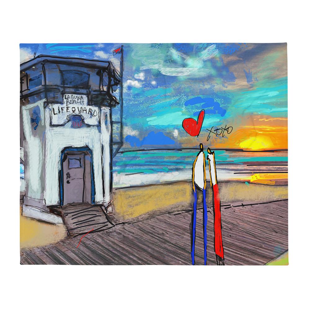 Lifeguard Throw Blanket – DeBilzan Gallery